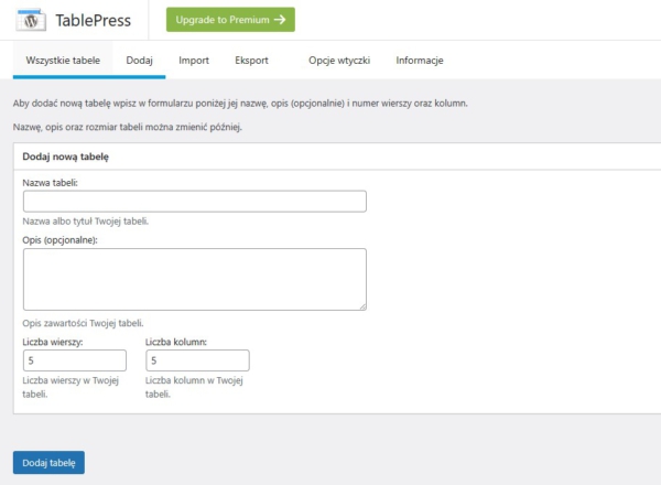 Tworzenie tabel w WordPressie za pomocą modułu TablePress | S90.PL
